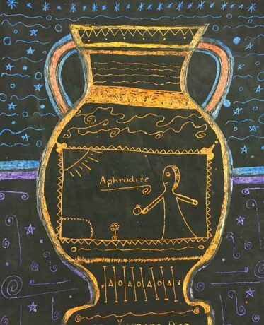 Ancient Greek Amphora Scratch-Art Project